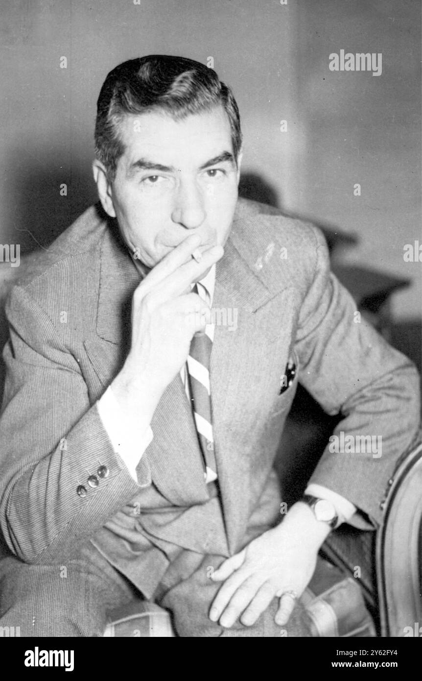 Charles " Lucky " Luciano . Naples , Italy . January 26th 1962 Stock ...