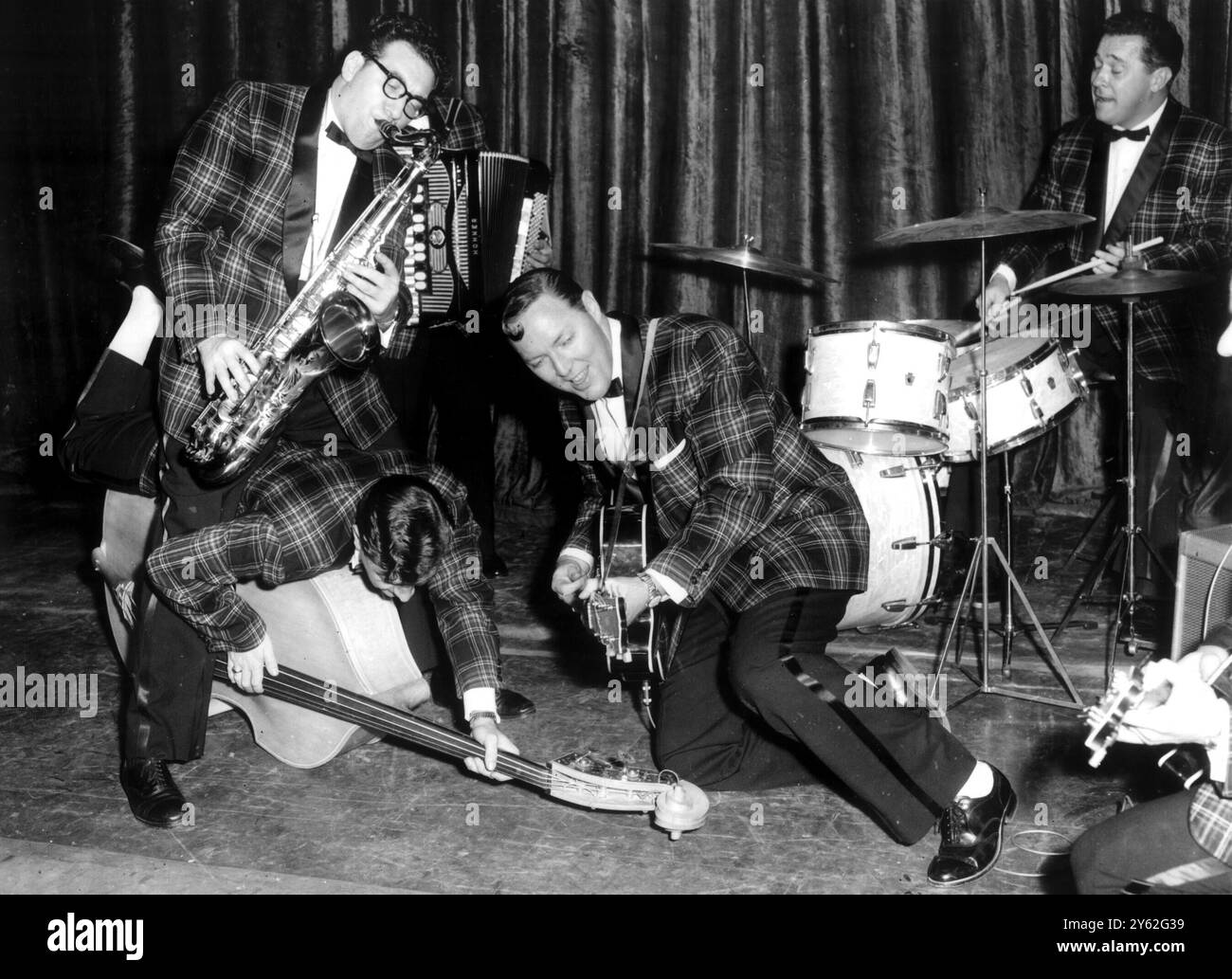 Bill Haley and The Comets " rockin ' " during their rehearsal 6 ...