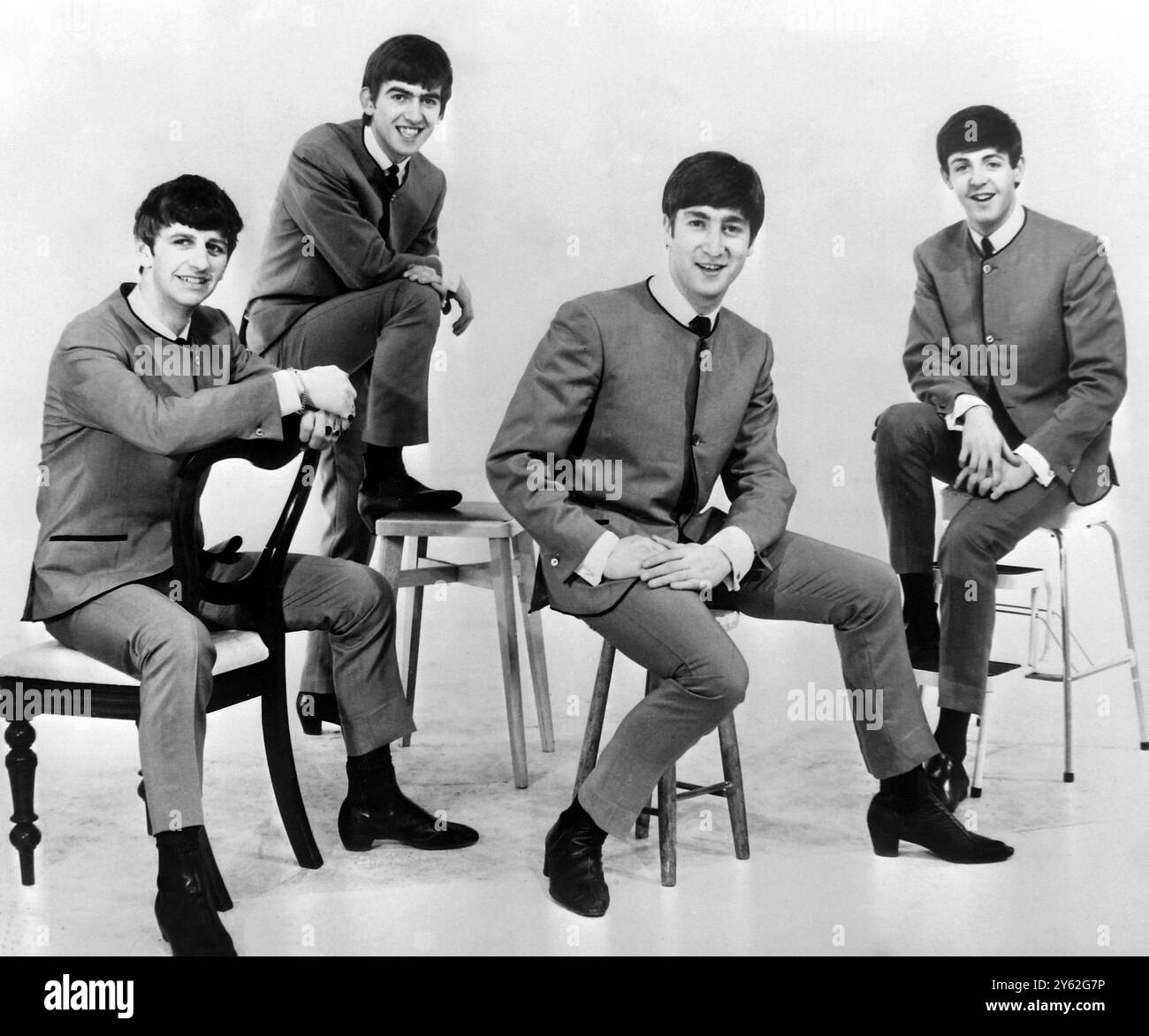8 OCTOBER 1963 THE BEATLES - RINGO STARR, GEORGE HARRISON, JOHN LENNON ...