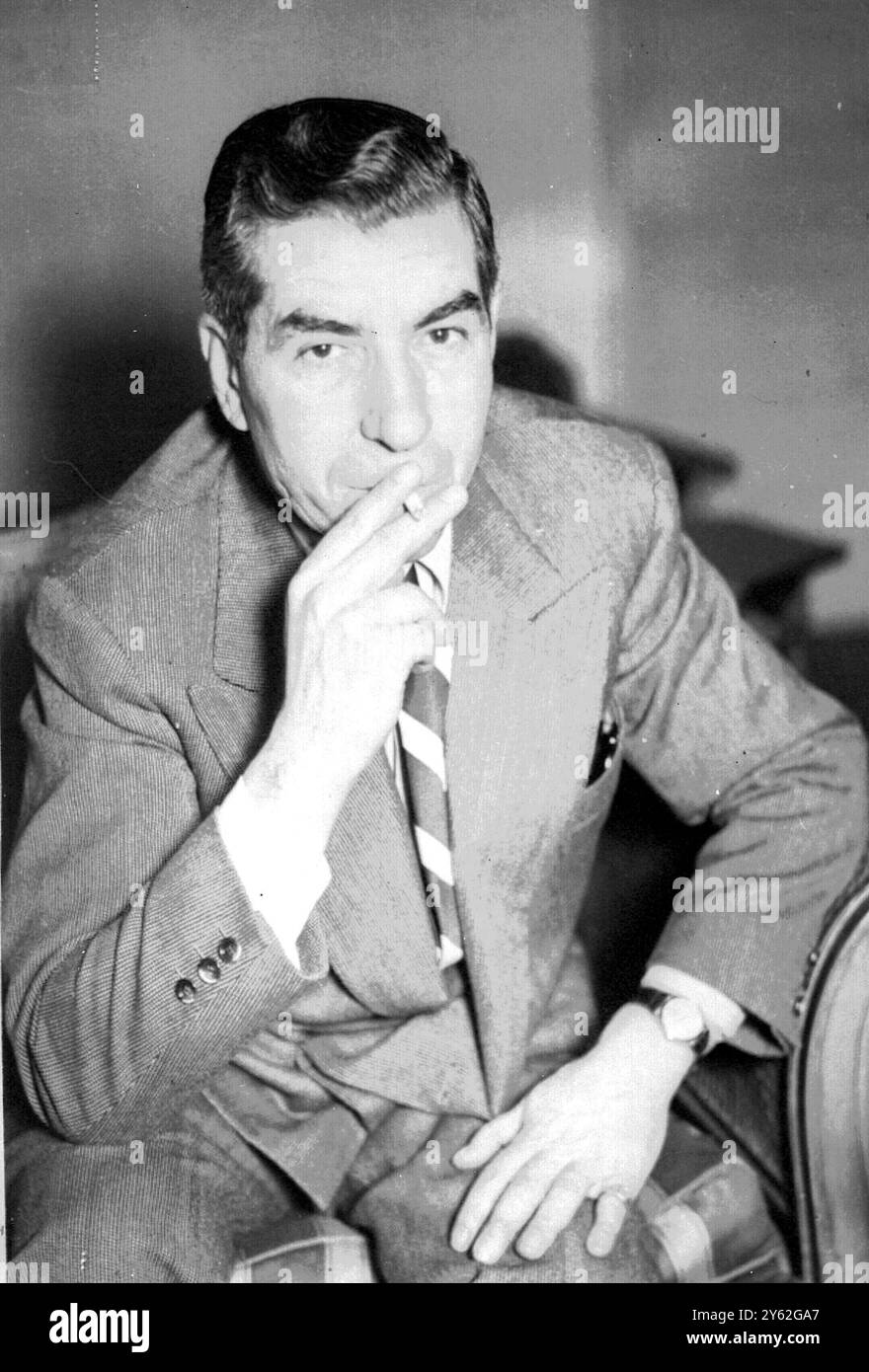 Charles " Lucky " Luciano . Naples , Italy . January 26 1962 Stock Photo - Alamy