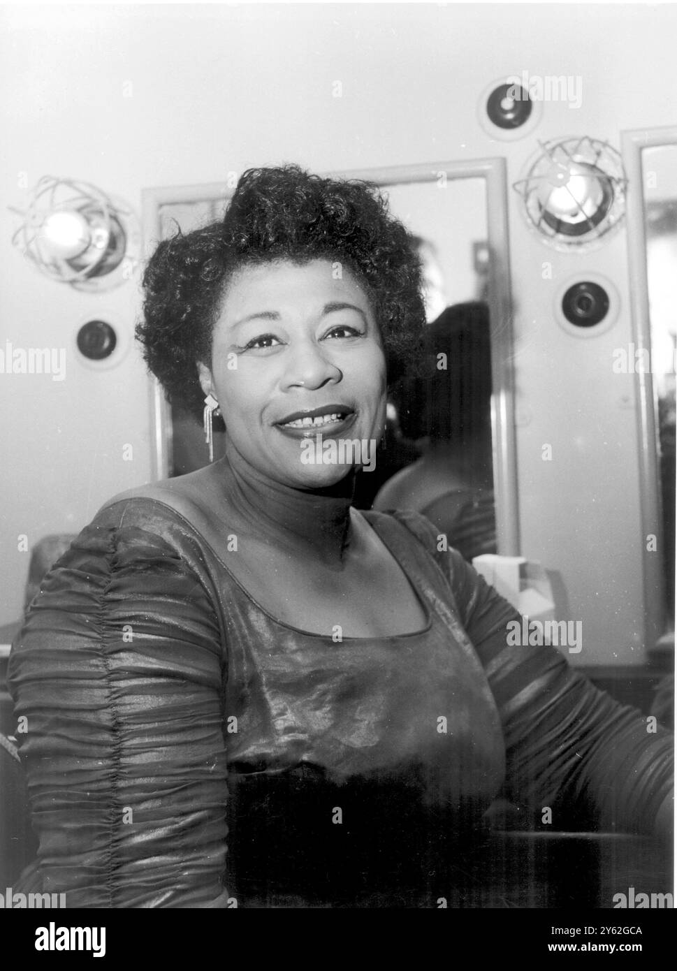 Ella Fitzgerald Famous coloured American singer 1958 Stock Photo - Alamy