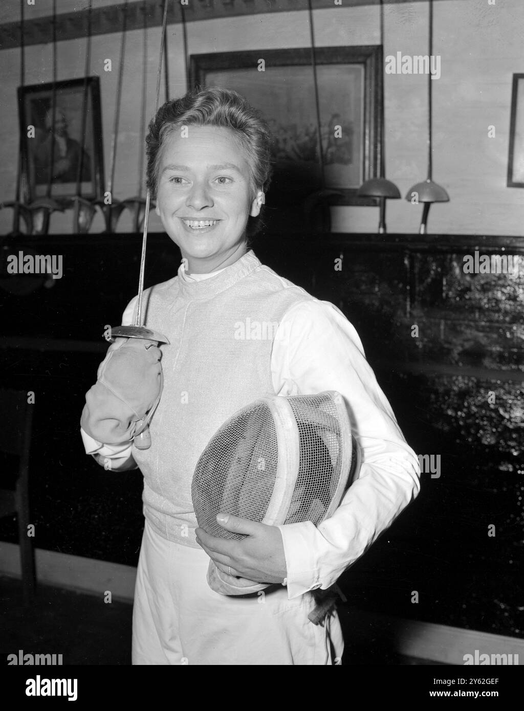 Mrs Mary Glen Haig, 32 Chelsea housewife, the holder of the Women's ...