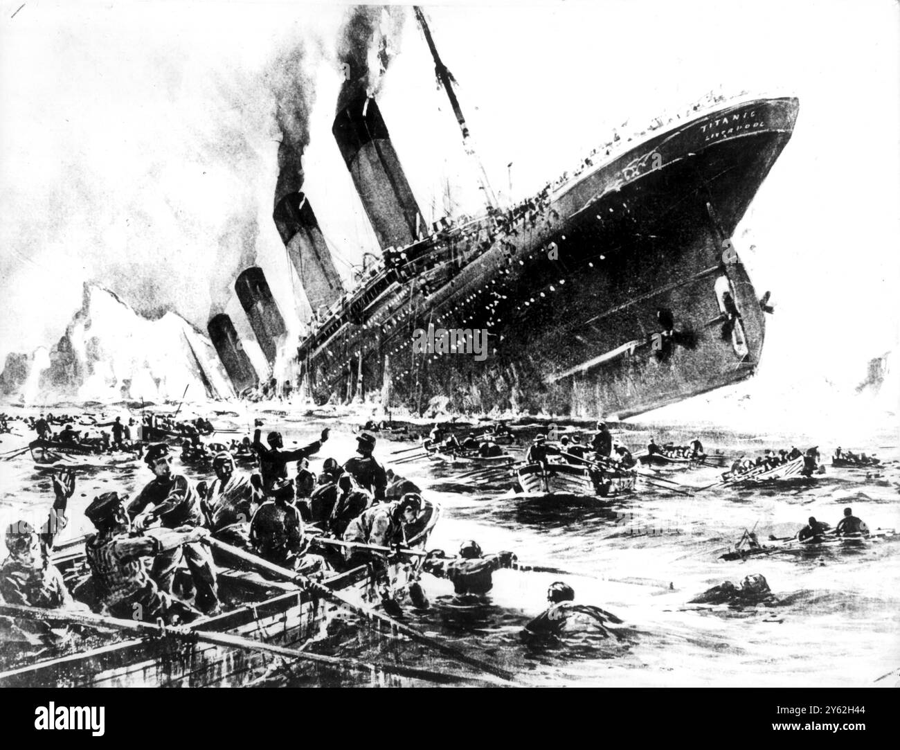 The Titanic disaster : this is how German artist Willy Stoever ...