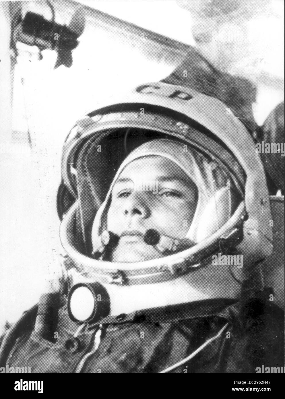 Cosmodrome (Space Flight Airfield) on April 12th 1961, Space pilot Yuri ...