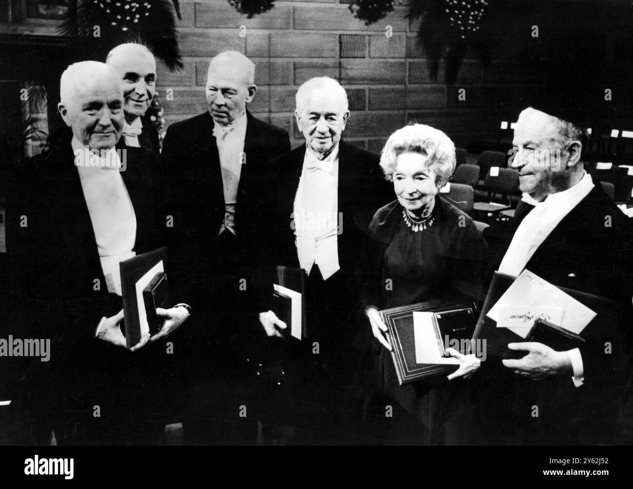 Nobel Prize winners. Stockholm, Sweden: The Nobel Prize Award ceremony ...