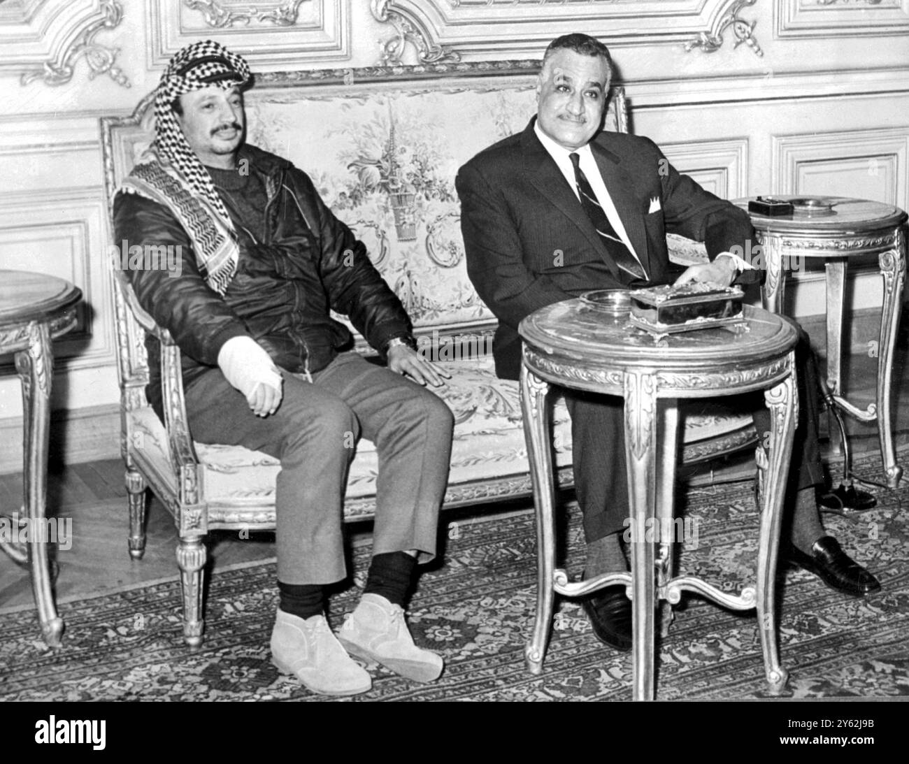 Newly elected PLO Palestine Liberation Organisation leader Yasser ...