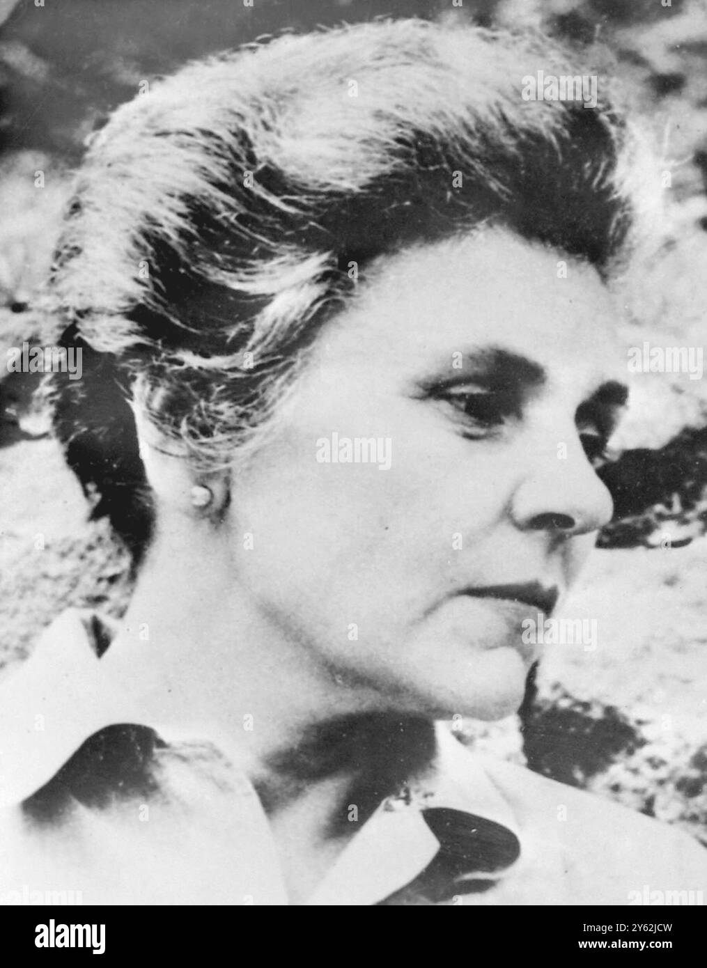 Elizabeth Bishop Poet who won the Pulitzer prize 10th May 1956 Stock ...