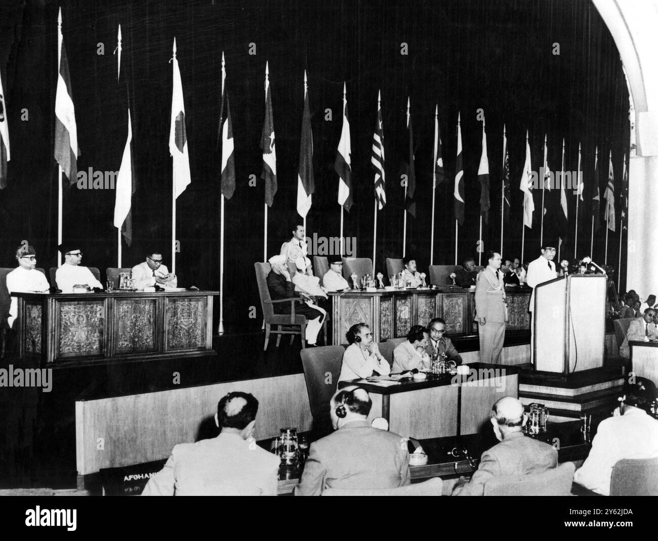 A view inside the "Merdeka" building Bandung, when the President of the ...