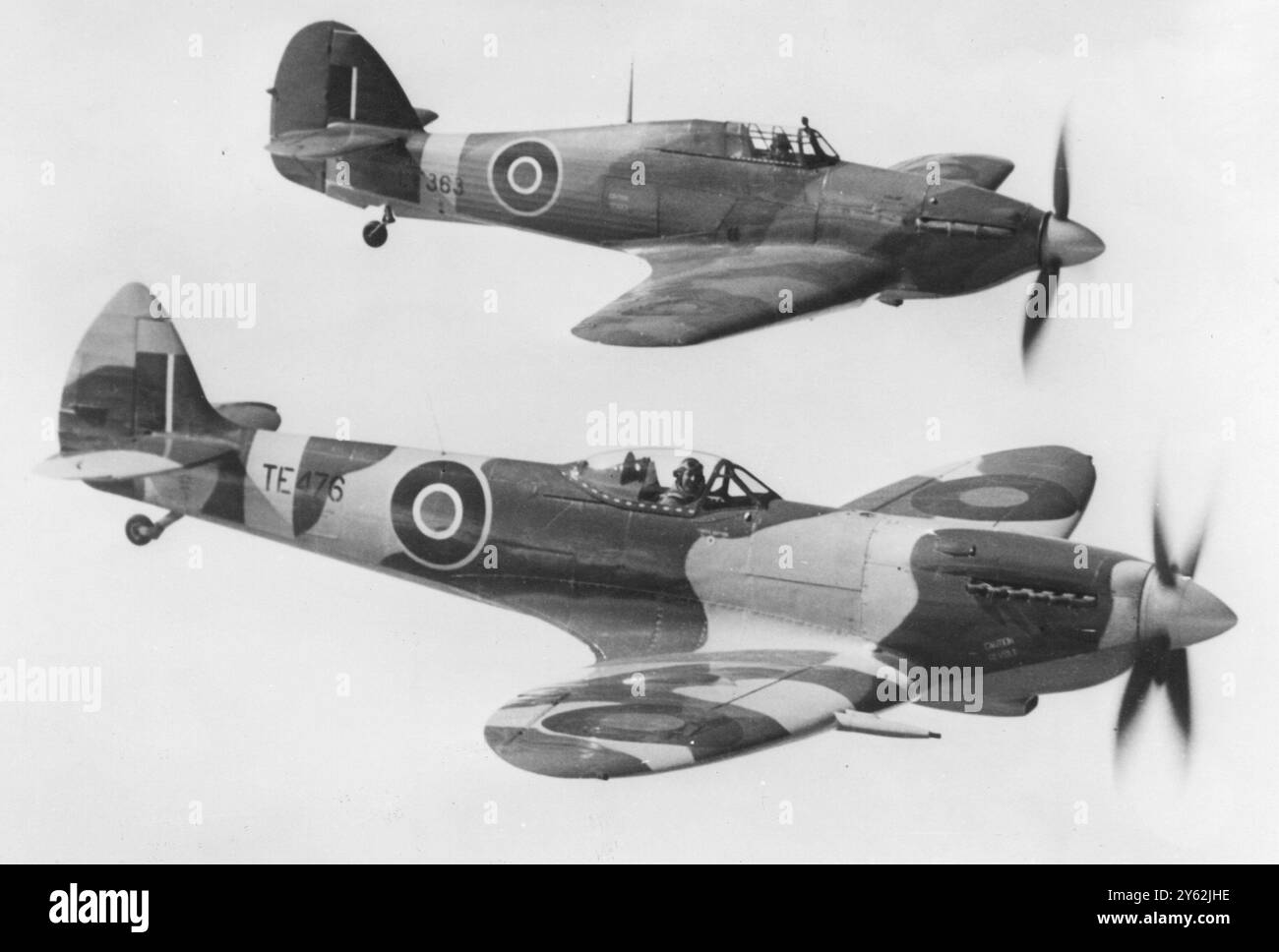 The two veterans of the battle of Britain (Bottom to Top) The Spitfire ...