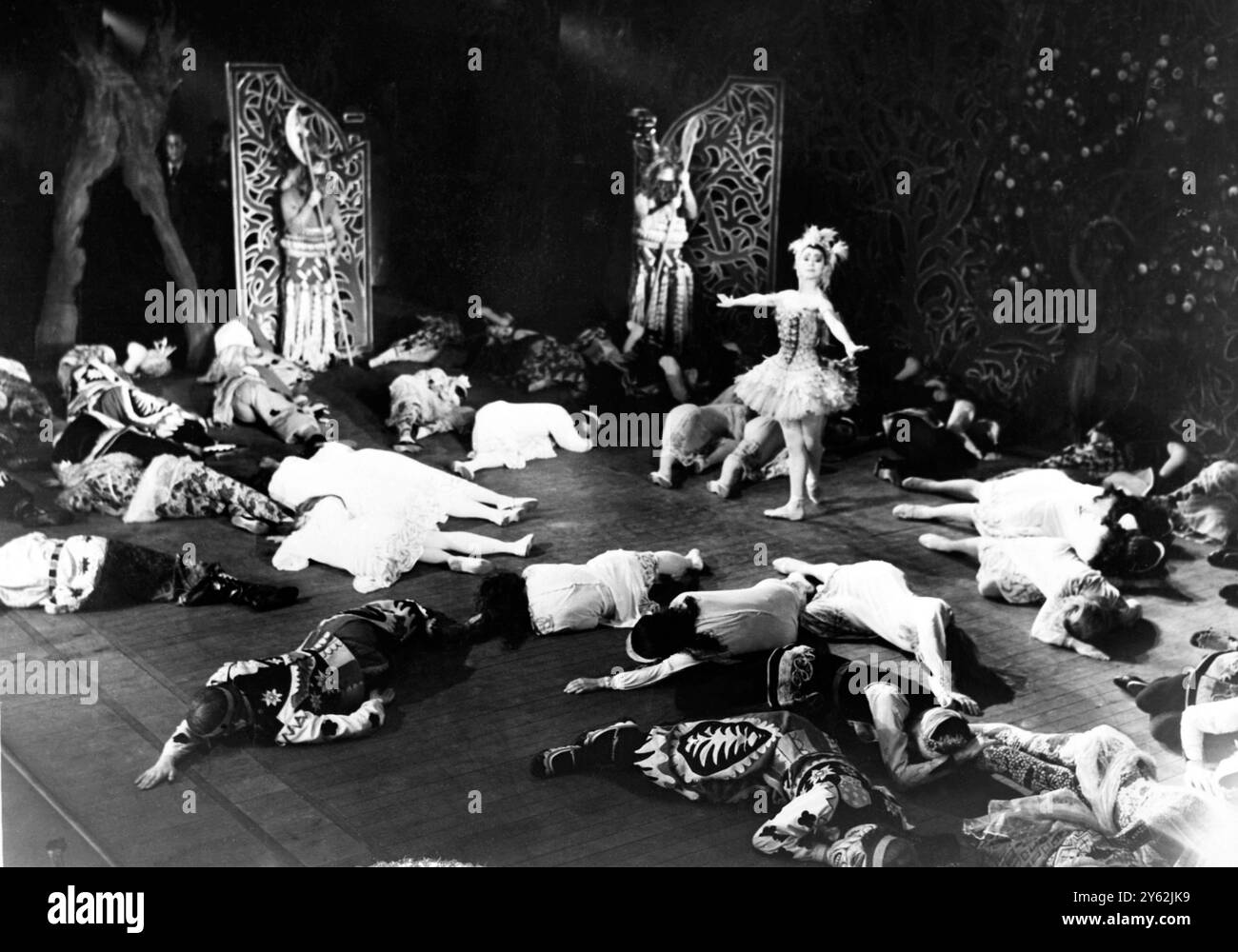 A dramatic scene from the ballet " The Firebird ", which the Sadler's ...