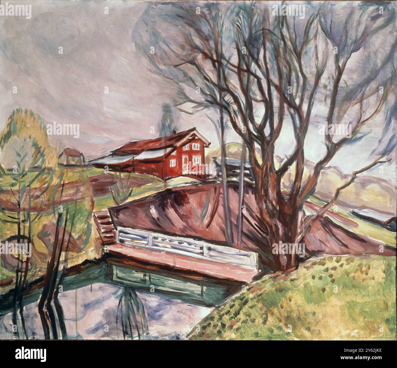 The Red House by Edvard Munch (1863-1944) ©TopFoto Stock Photo - Alamy