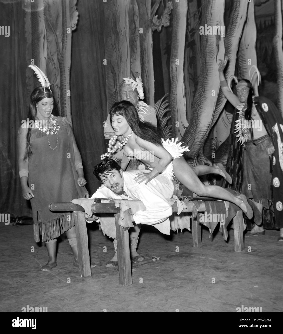 DANCE INDIAN MAIDEN ANITA GILLETTE AS POCAHONTAS IN LONDON WITH TERENCE ...