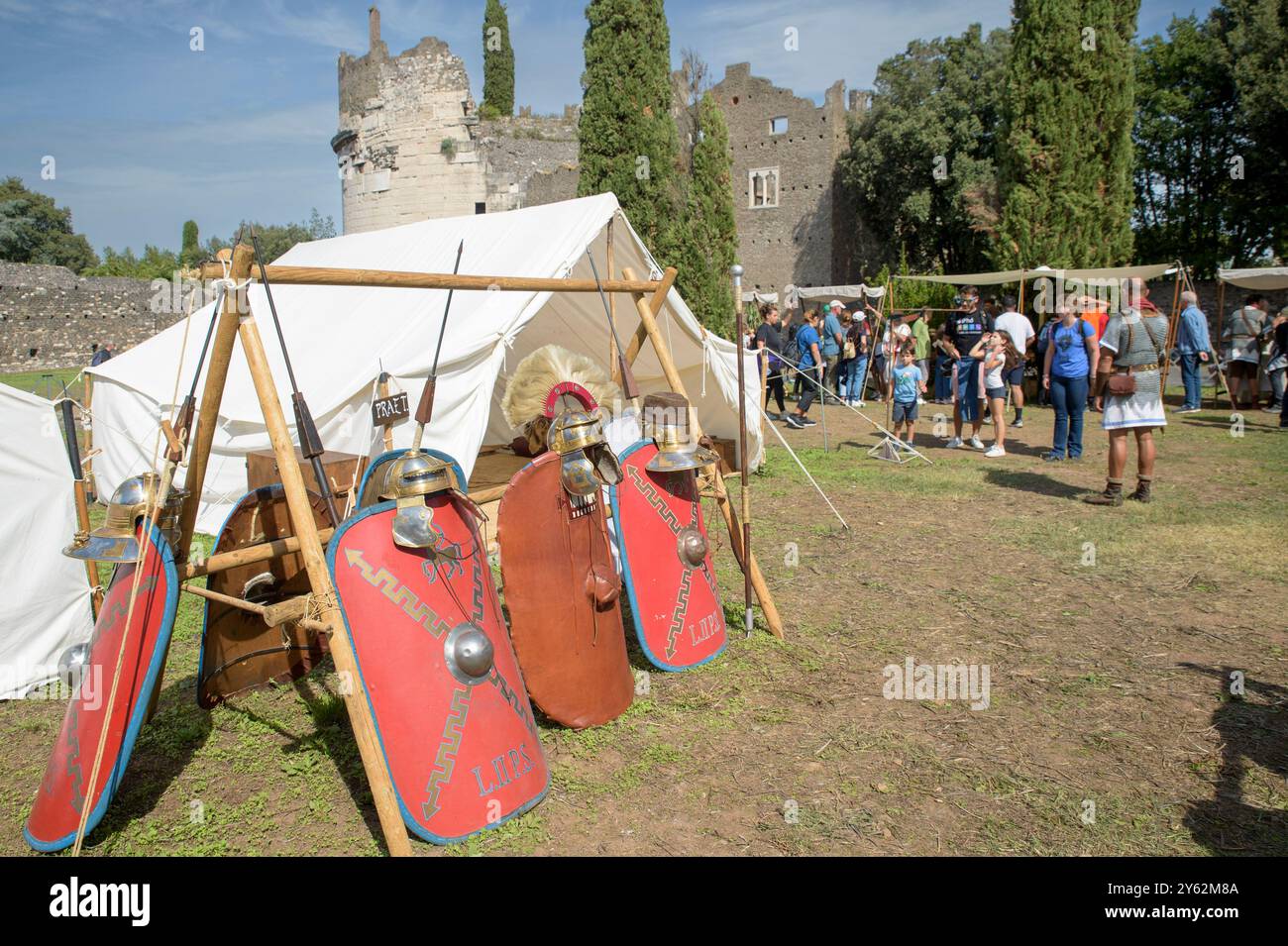 Rome, Italy. 22nd Sep, 2024. A depiction of an ancient Roman legion ...
