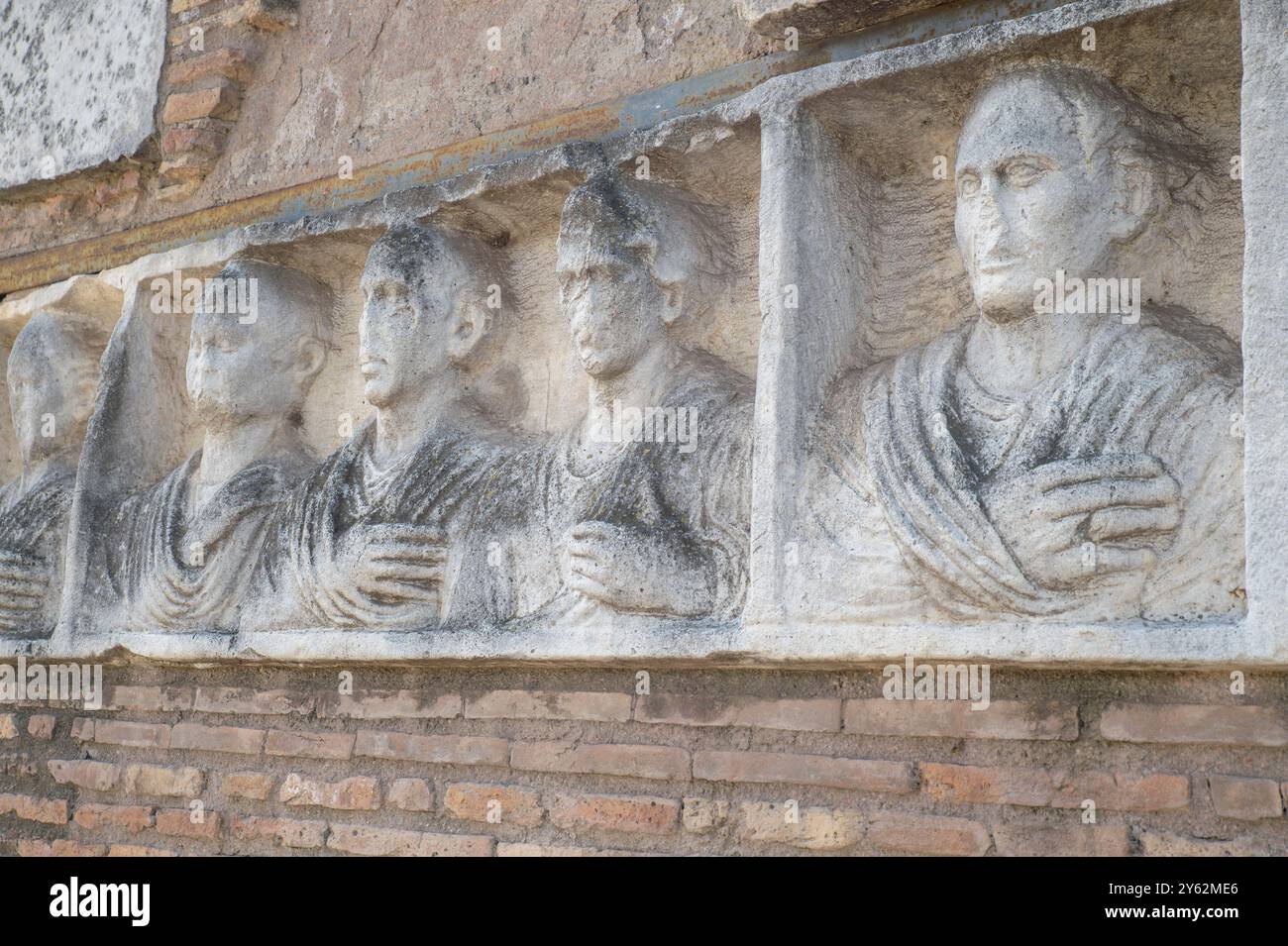 Rome, Italy. 22nd Sep, 2024. Detail of the tomb of Hilarus Fuscus along ...