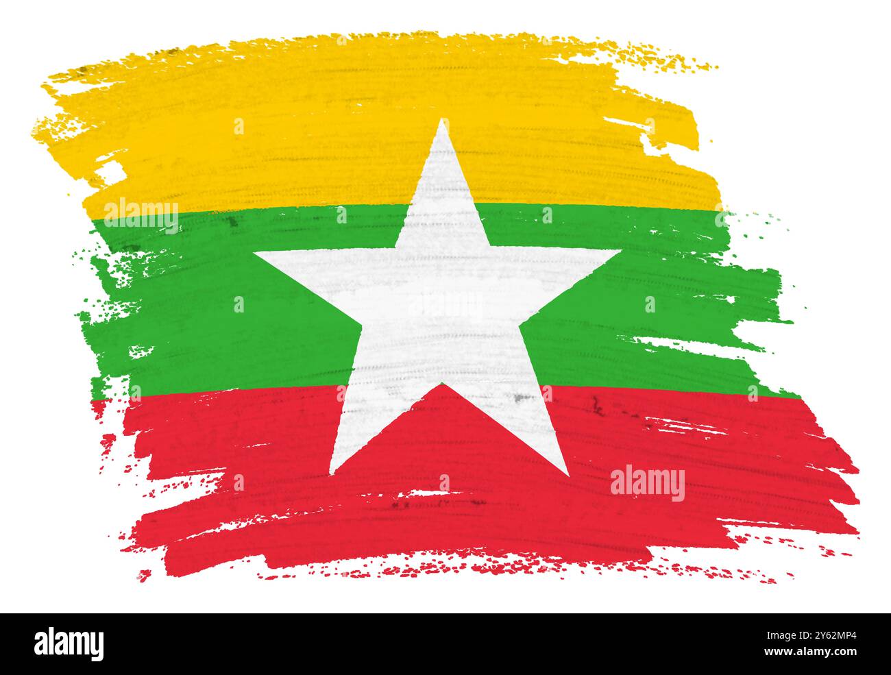 Flag of the myanmar Cut Out Stock Images & Pictures - Alamy