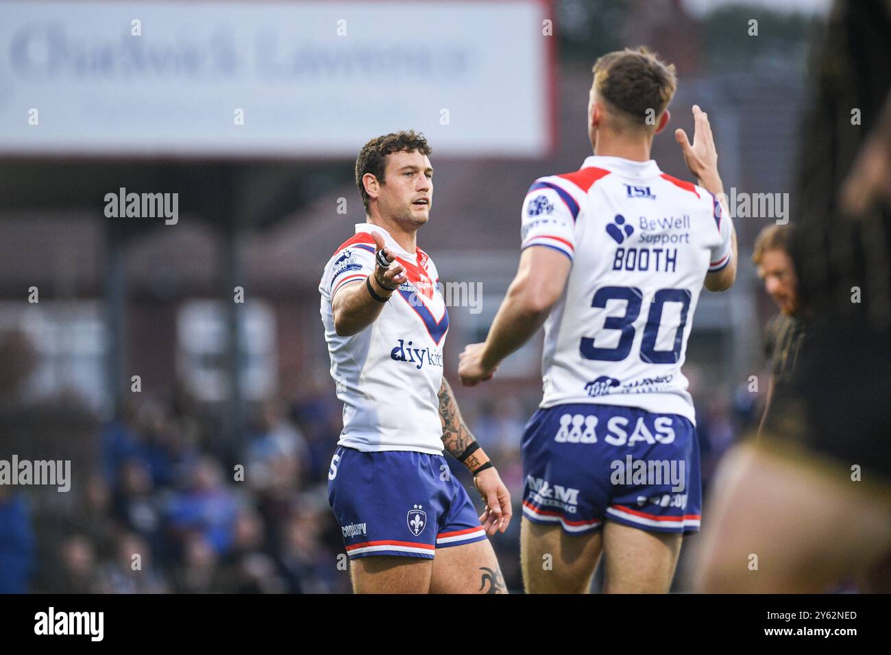 Wakefield, England. 21st September 2024 - Wakefield Trinity's Jay Pitts ...