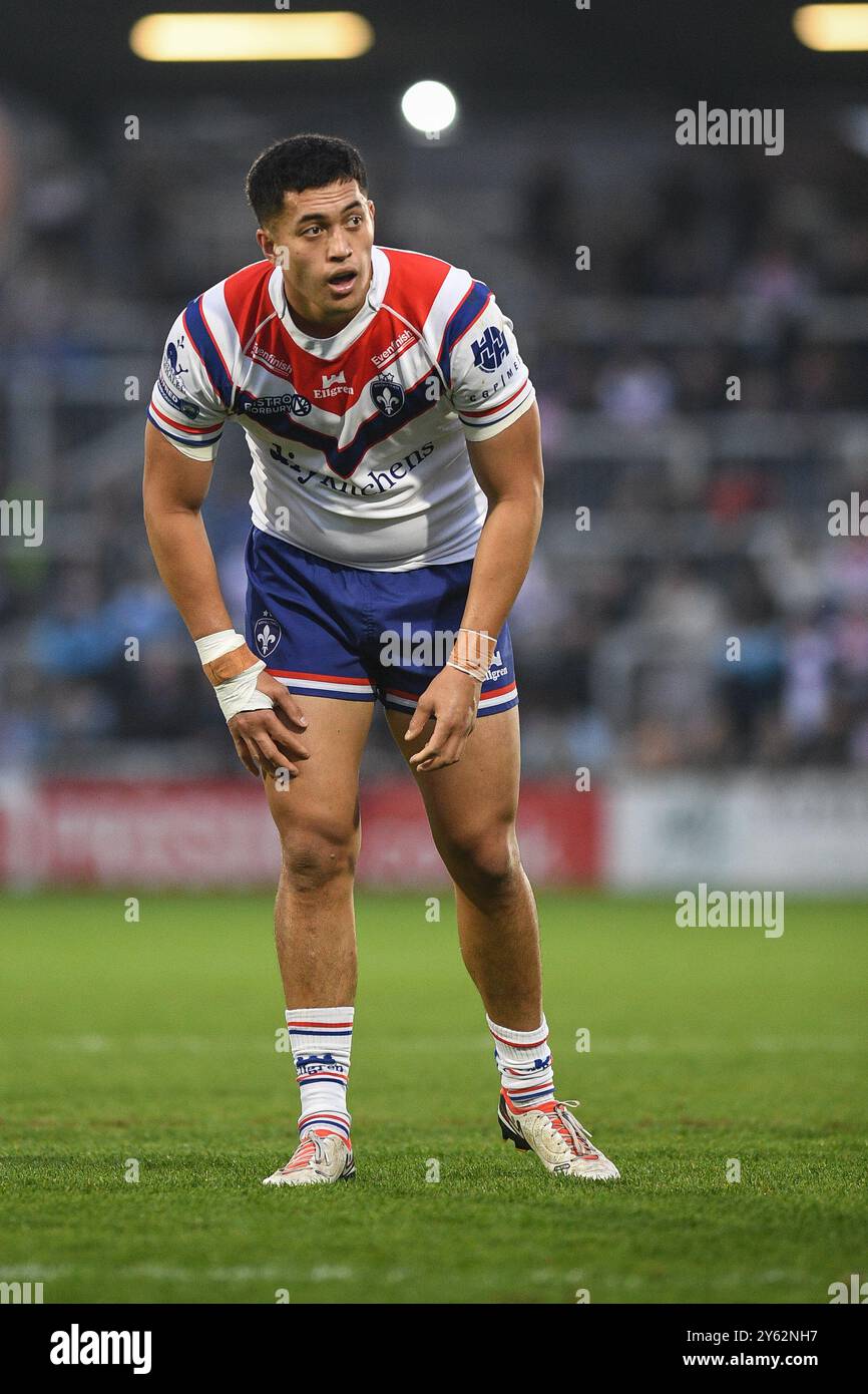 Wakefield, England. 21st September 2024 - Wakefield Trinity's Isiah ...