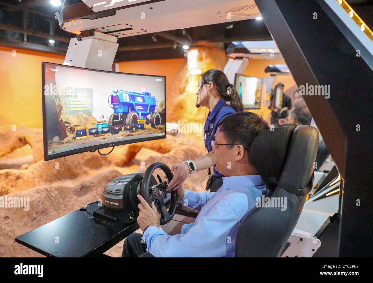 HEBI, CHINA - SEPTEMBER 23, 2024 - Visitors learn about the Martian ...