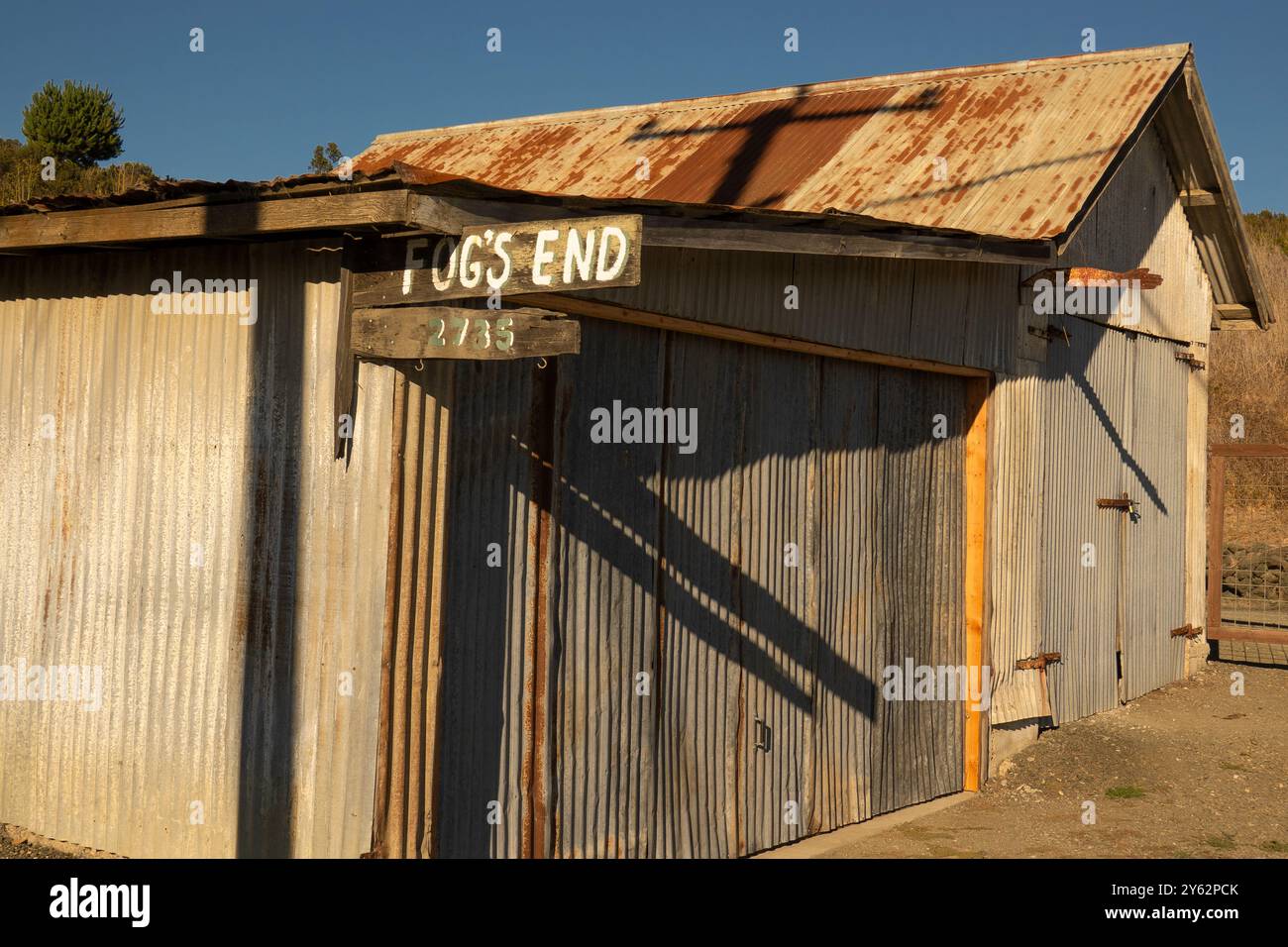 Fog's End building of pioneering family in Cambria, California. In 1865 ...