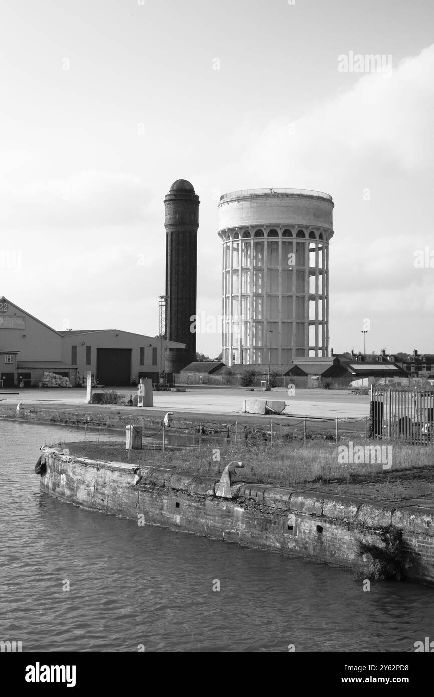 Water Tower at Goole Yorkshire UK Premier inland port Stock Photo - Alamy