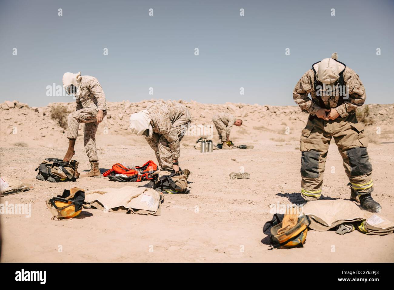 U.S. Marines assigned to Marine Aviation Weapons and Tactics Squadron ...