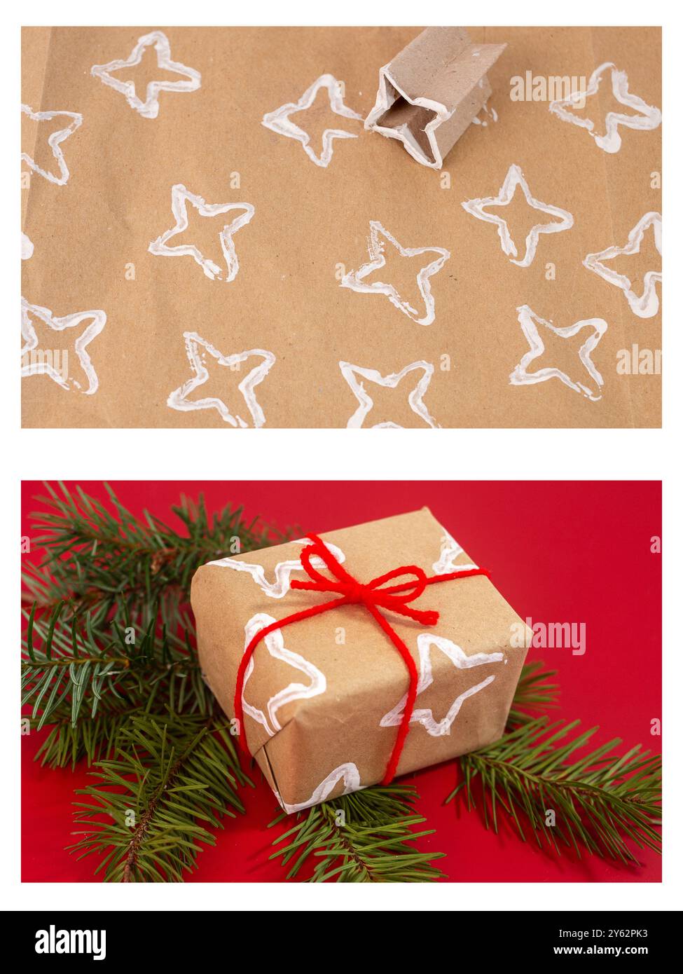 Stars made from folded toilet paper rolls, DIY activity for kids ...