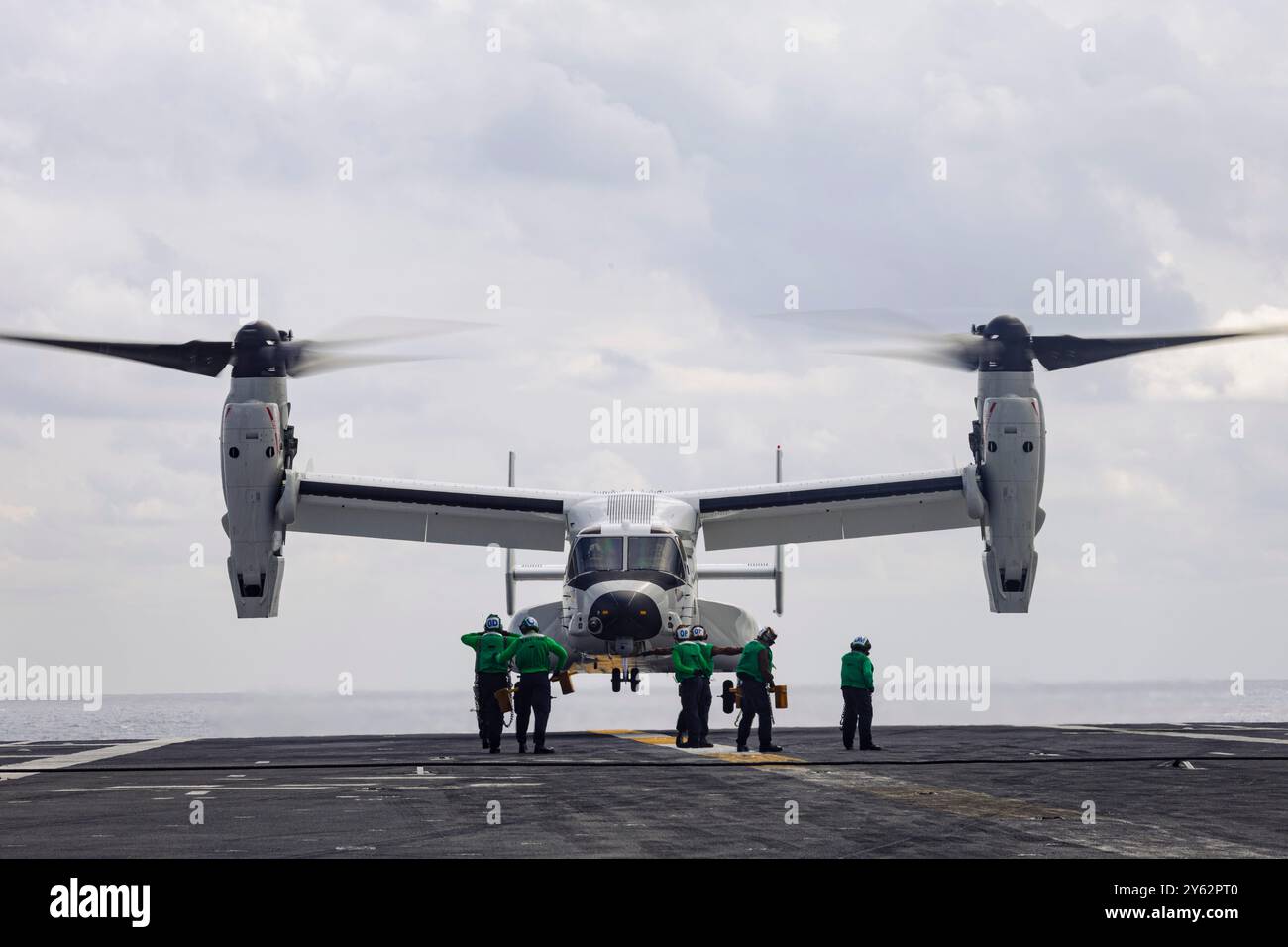 ATLANTIC OCEAN (Sept. 22, 2024) – A CMV-22B Osprey, attached to the ...