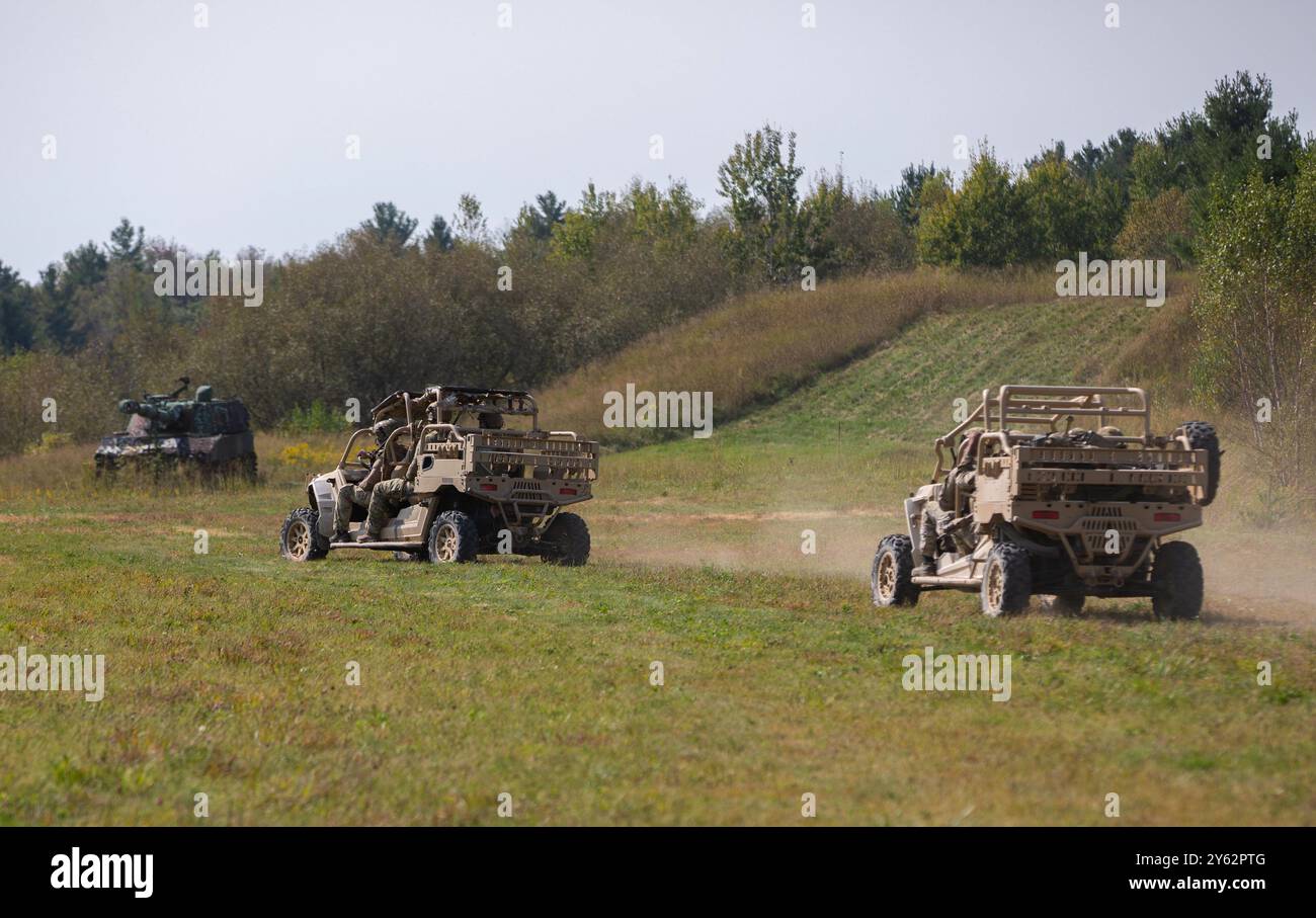U.S. Soldiers and Marines conduct infill operations using all-terrain ...