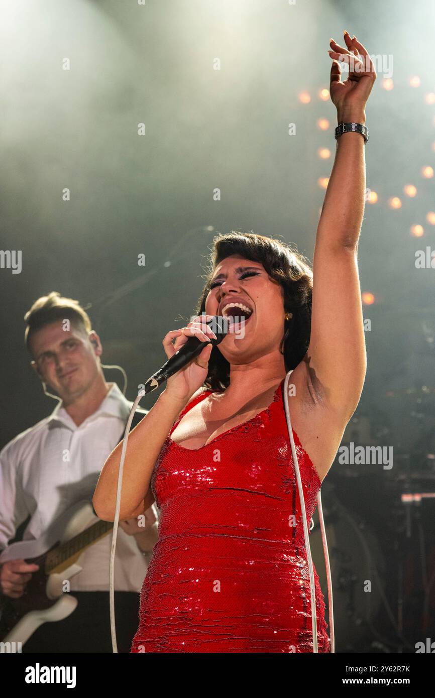 EDITORIAL USE ONLY RAYE performs in front of an intimate crowd at a ...