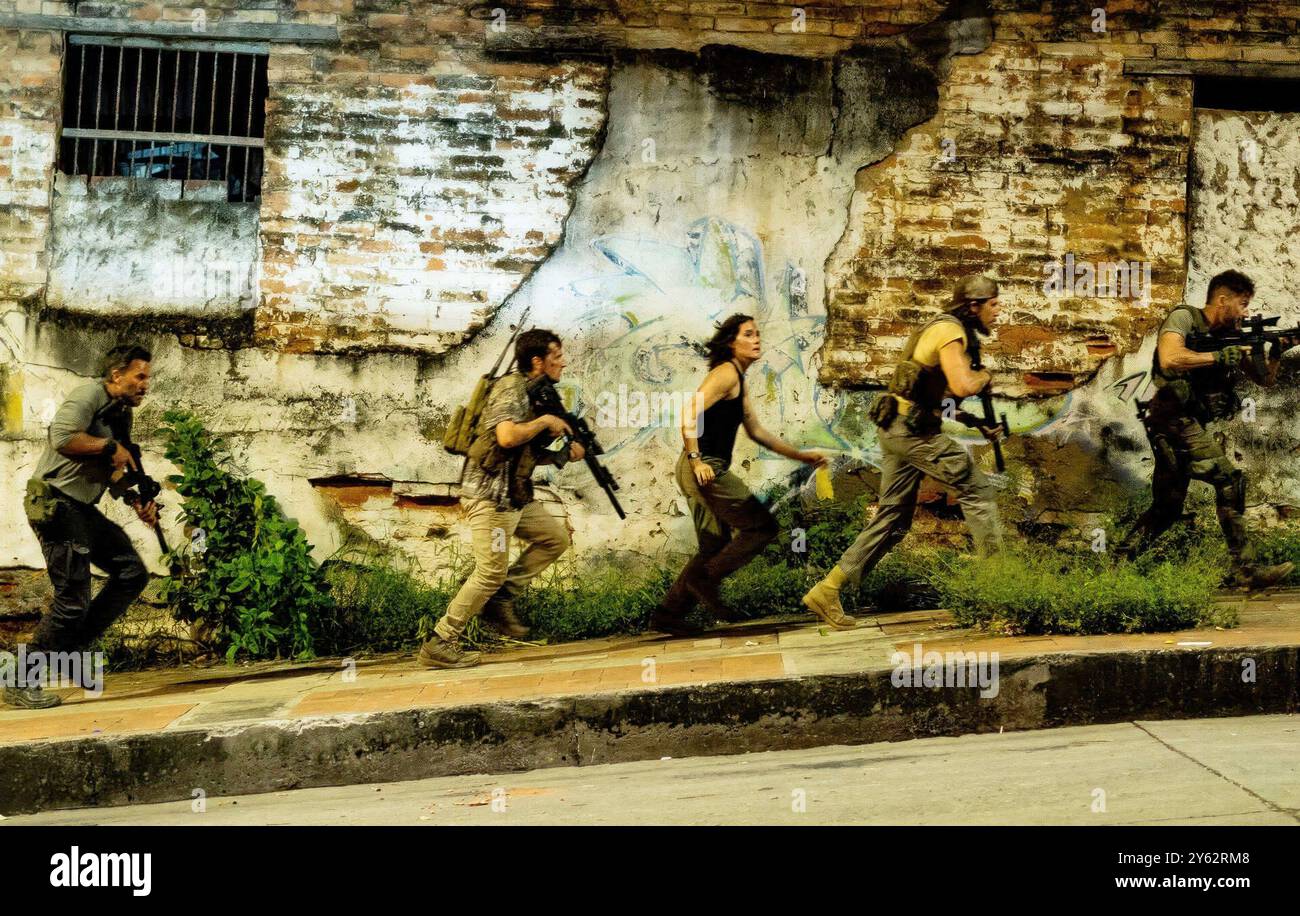 LONG GONE HEROES, from left: Frank Grillo, Josh Hutcherson, Eden Brolin ...