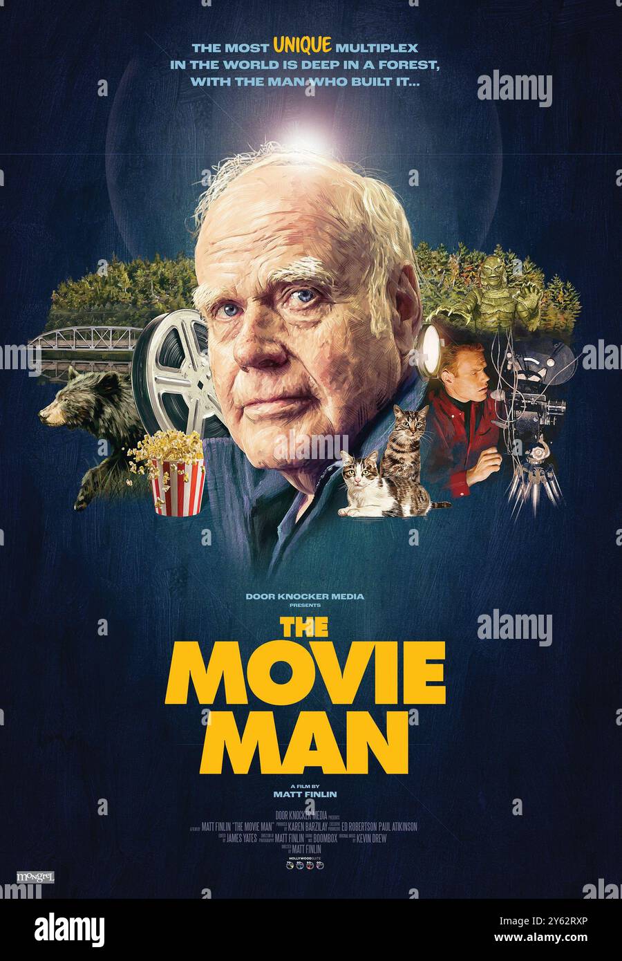 THE MOVIE MAN, poster, Keith Stata, 2024. © Mongrel Media / Courtesy ...