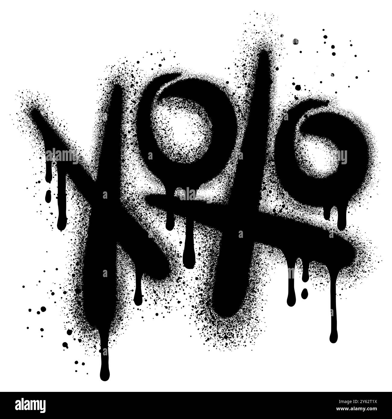 Spray Painted Graffiti xoxo Word Sprayed isolated with a white ...