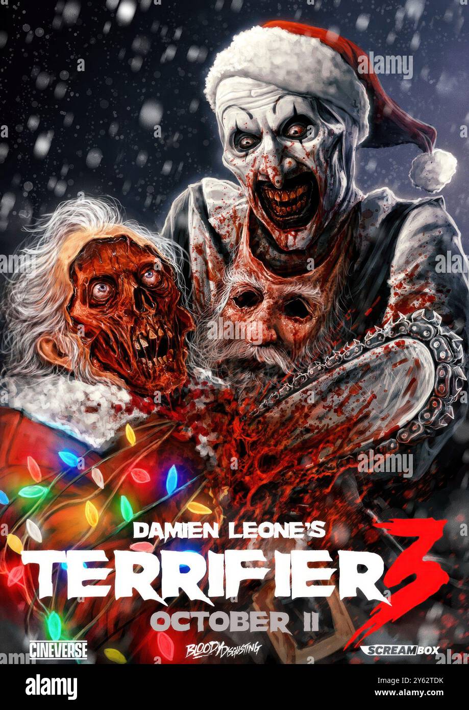 TERRIFIER 3, poster, David Howard Thornton as Art the Clown, 2024 ...