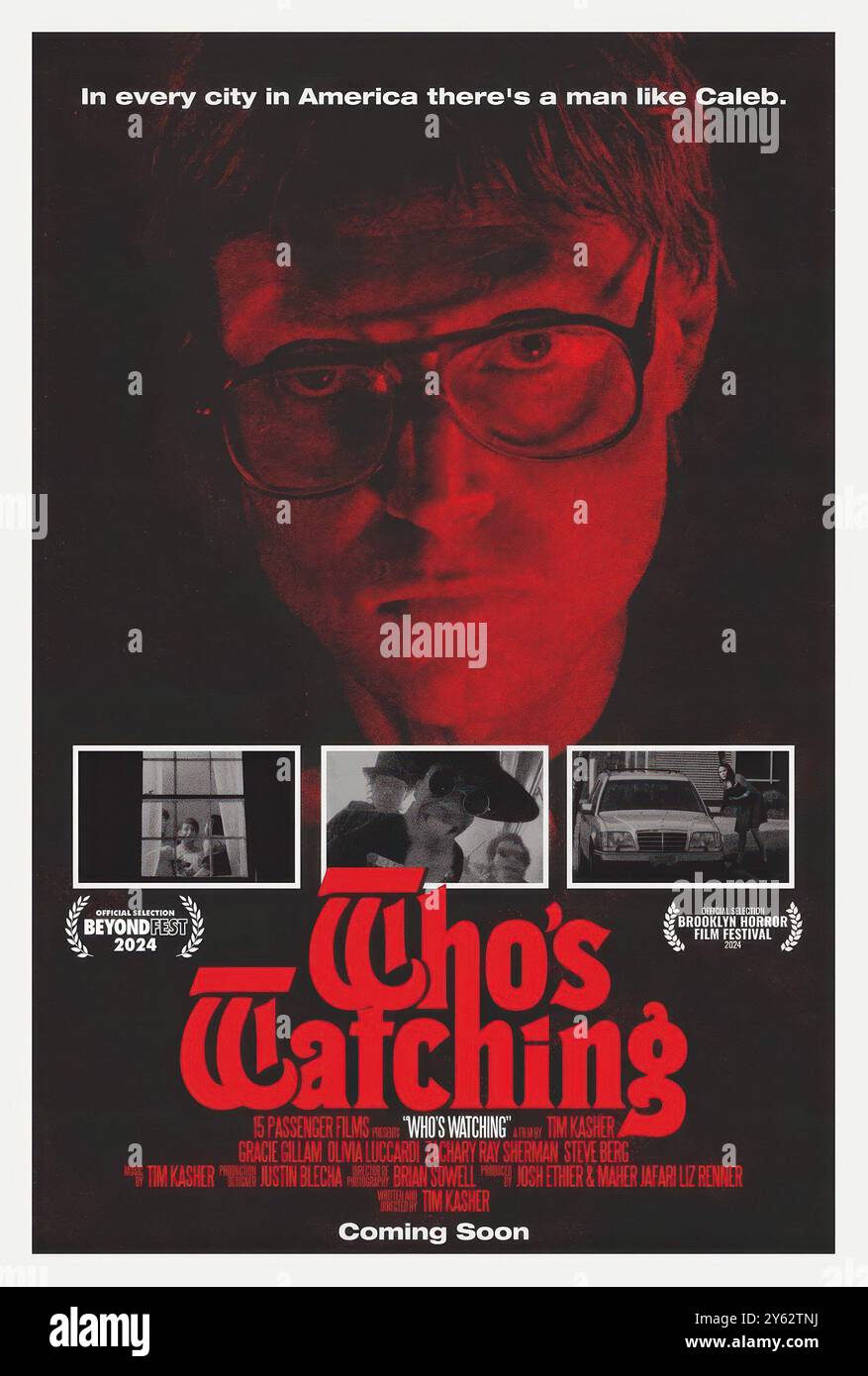 WHO'S WATCHING, poster, Zachary Ray Sherman, 2024. © 13 Passenger Films ...