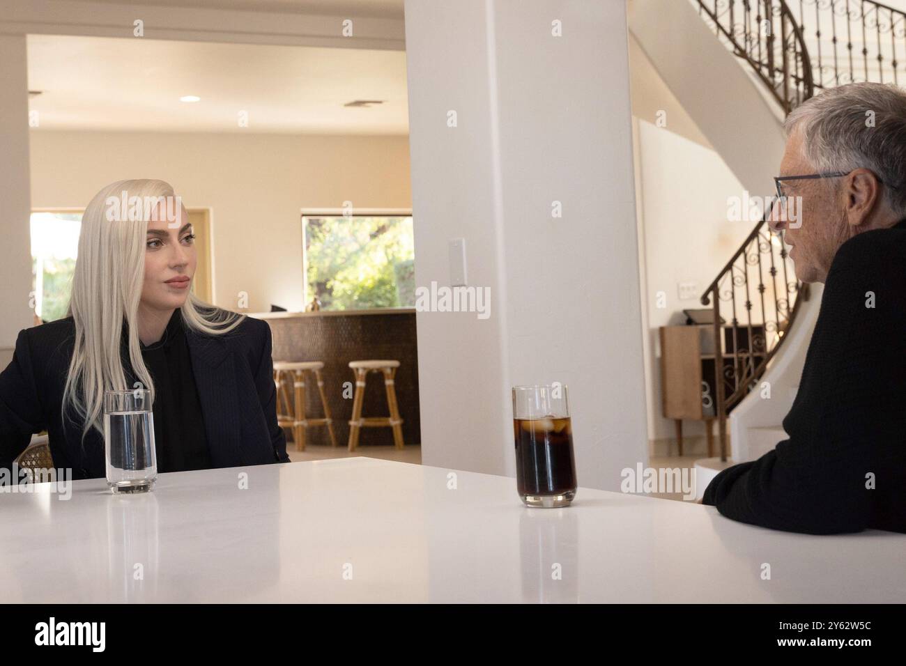 WHAT'S NEXT: THE FUTURE WITH BILL GATES, from left: Lady Gaga, Bill ...