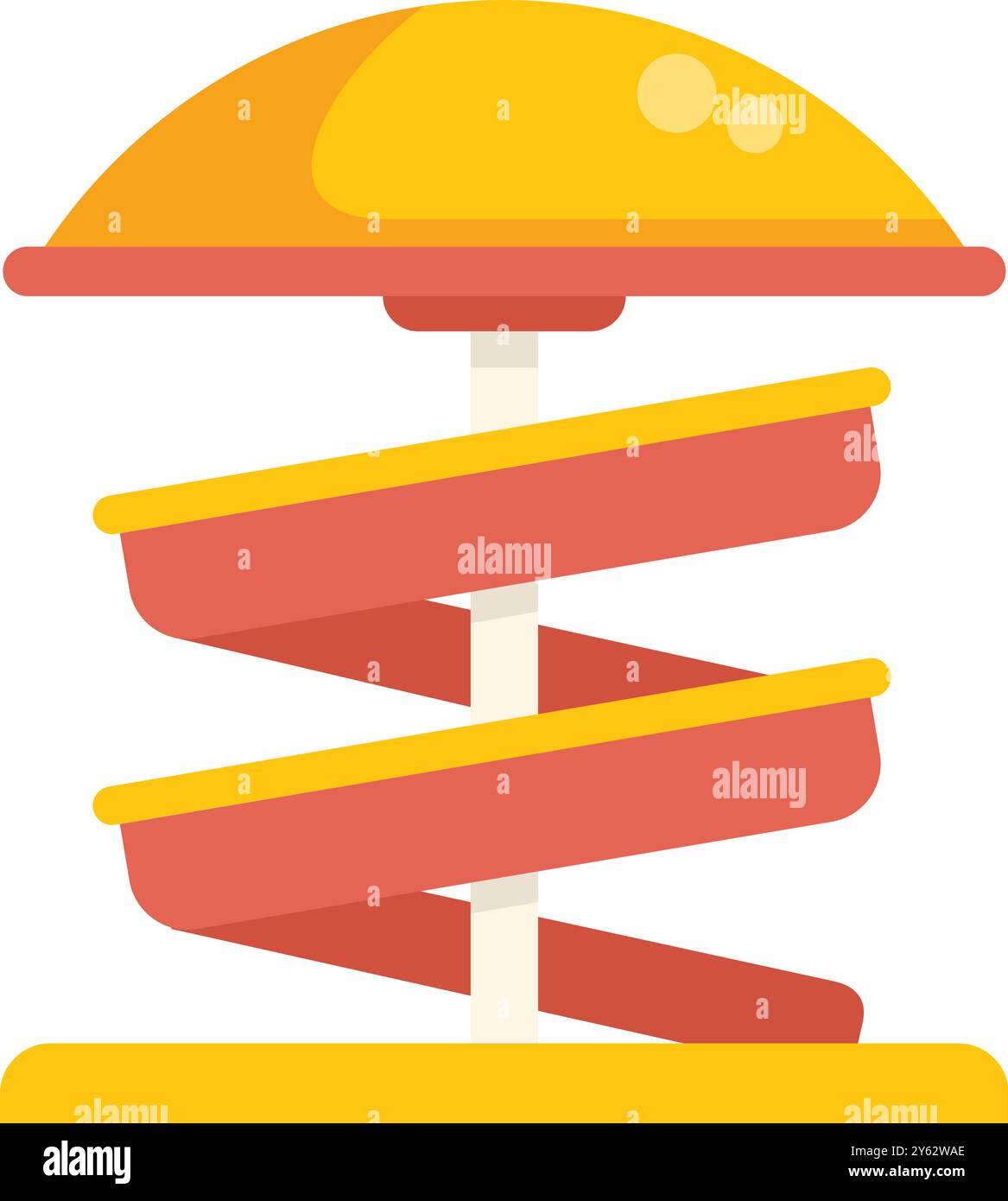 This colorful playground slide is a symbol of childhood fun and outdoor ...