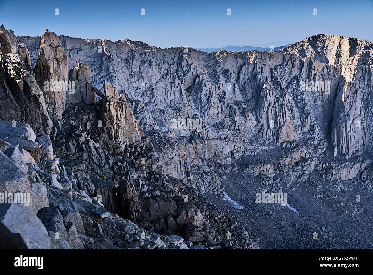 The view from the top of Mt. Whitney Stock Photo - Alamy