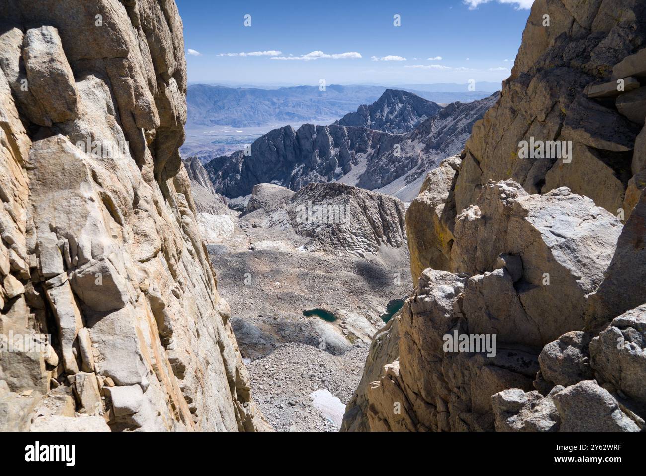 The view from the top of Mt. Whitney Stock Photo - Alamy