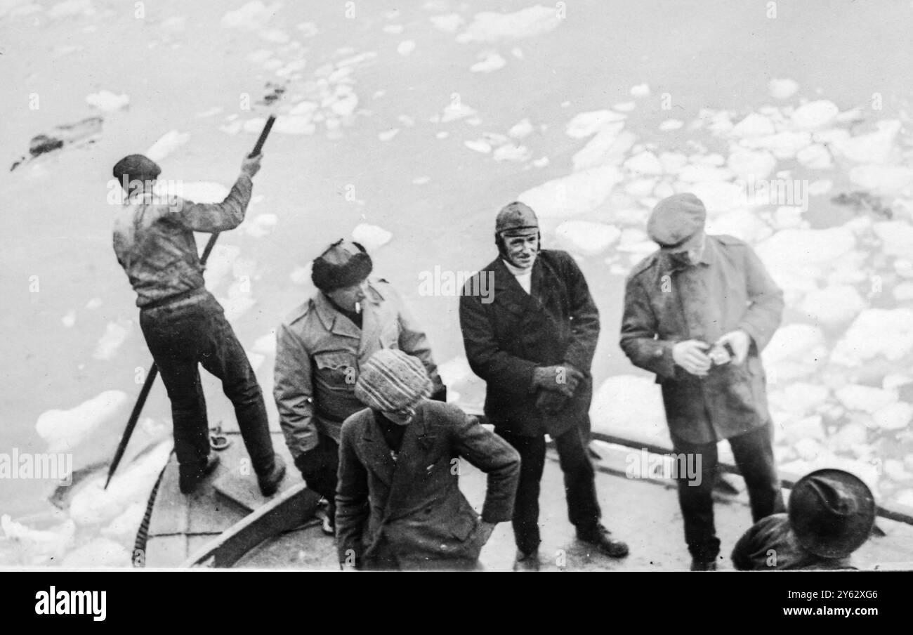 Whaling in the Southern Ocean 1910-1920, crew on board a Norwegian ...