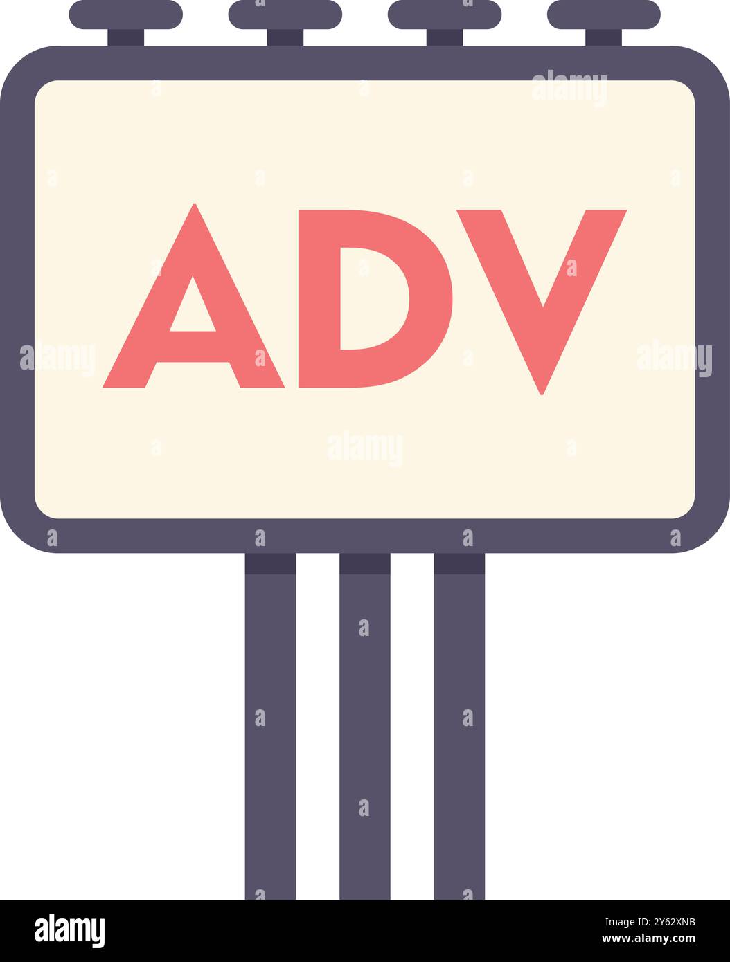 Classic billboard is displaying adv text for advertisement Stock Vector ...