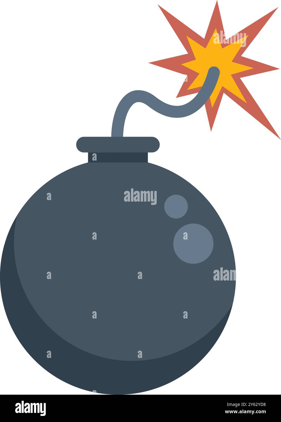 Cartoon bomb exploding with a burning fuse, perfect for illustrating ...