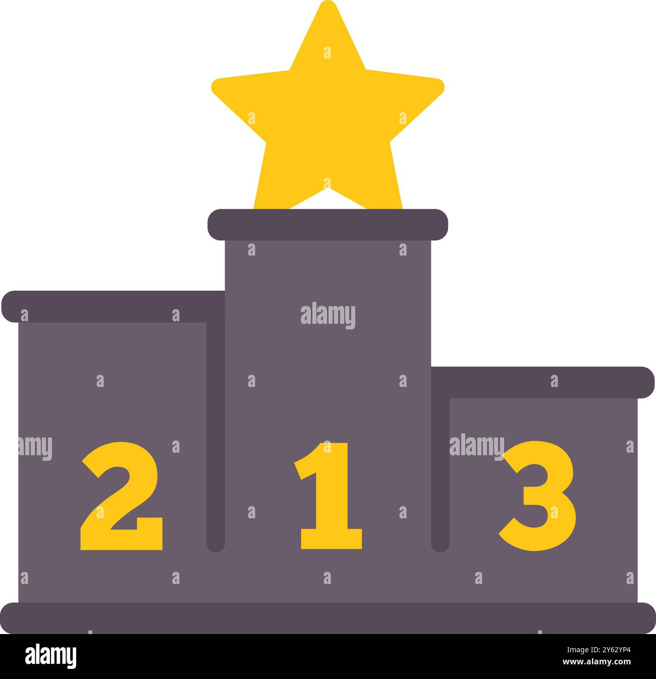 Minimalist vector illustration representing a winners podium ...