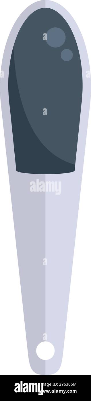 Metal foot file removing hard skin on a white background Stock Vector ...