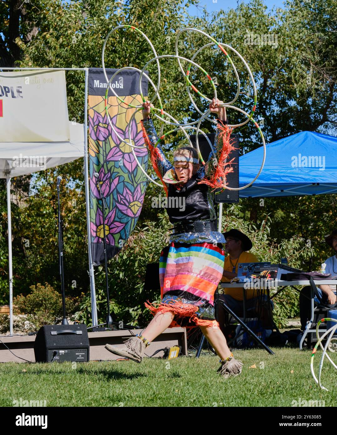 Winnipeg Manitoba, September 15, 2024. The Mason Sisters, Cree/Metis ...