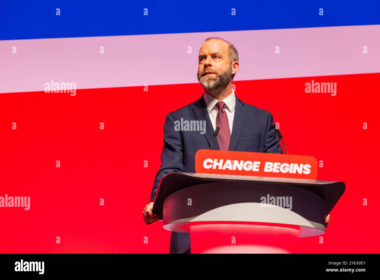 Liverpool, UK. 23 SEP, 2024. Jonathan Reynolds, secretary of state for ...