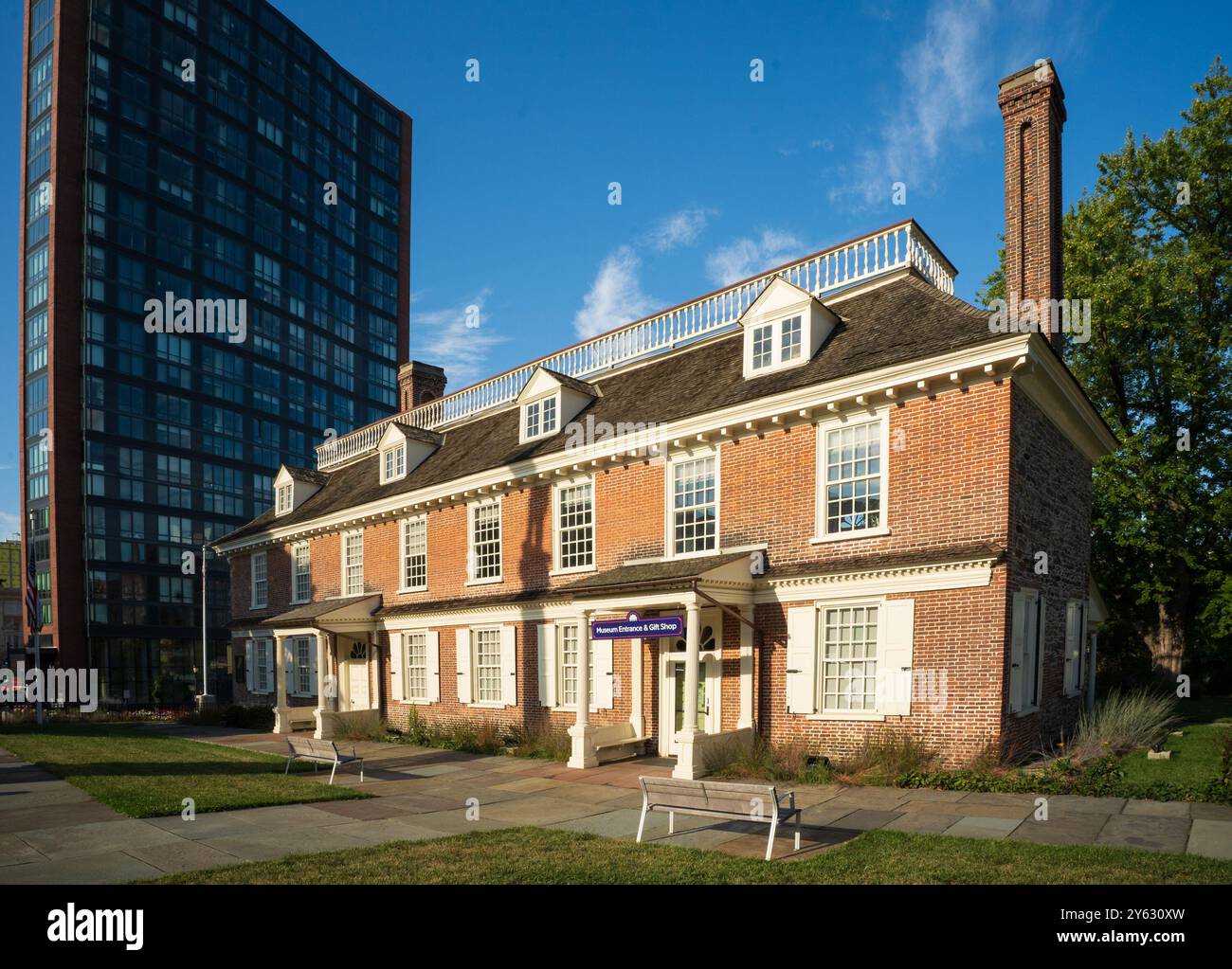 Yonkers, NY - US - Sep 21, 2024 Horizontal view of Yonkers' Philipse ...