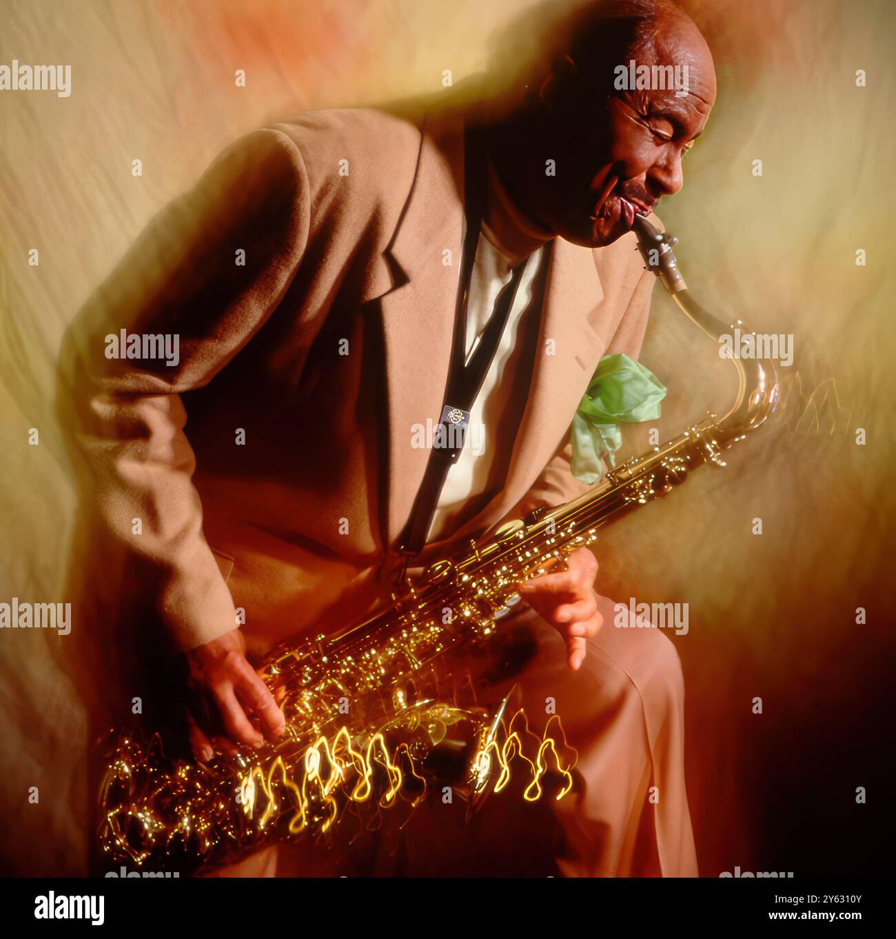 Benny Golson in a studio image created by photographer Gene Martin ...
