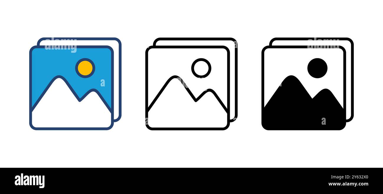 Picture icon vector. photo gallery icon symbol Stock Vector Image & Art ...