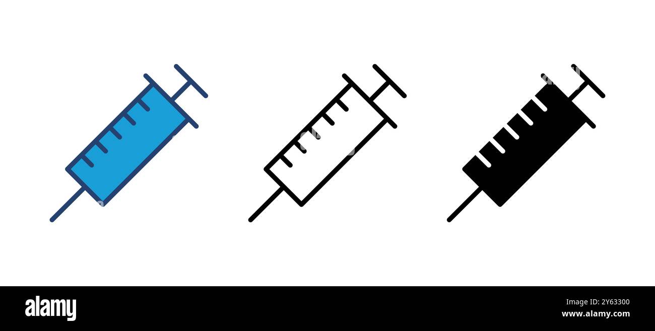 Syringe icon vector. injection icon vector Stock Vector Image & Art - Alamy