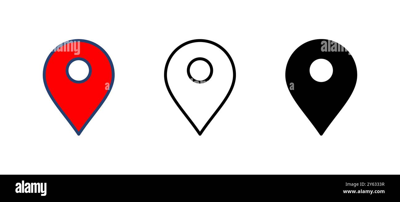 Pin icon vector. Location icon vector. destination icon. map pin Stock ...